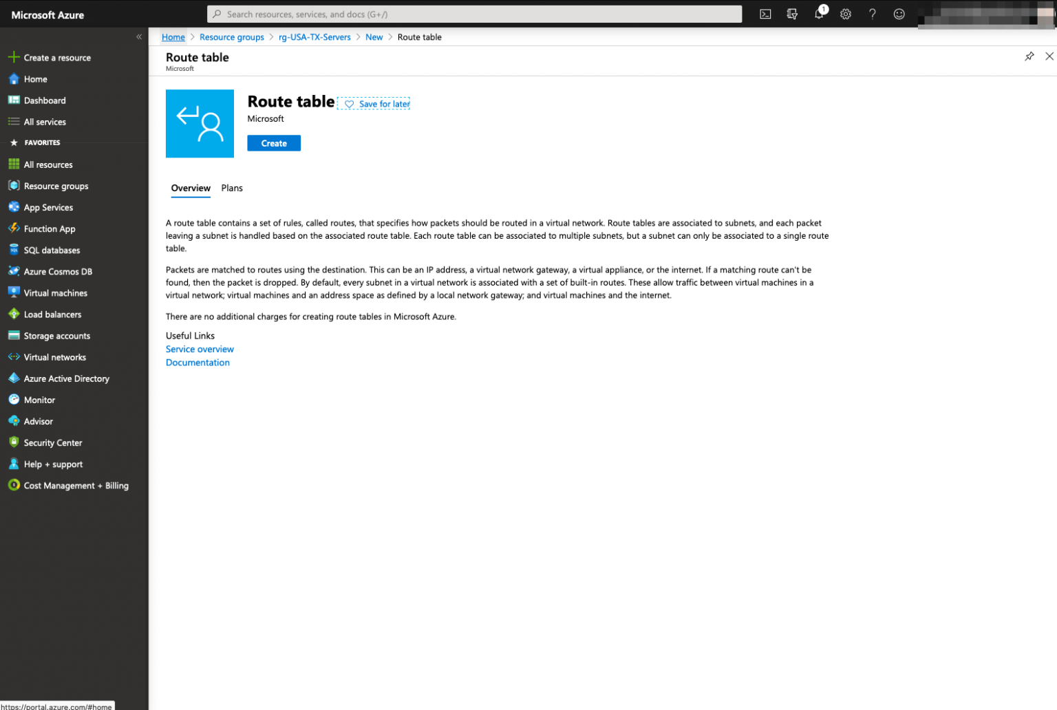 vpacketsmeraki-azure-route-table-vpackets